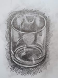 How to draw a glass – step by step – Janet Mary Robinson