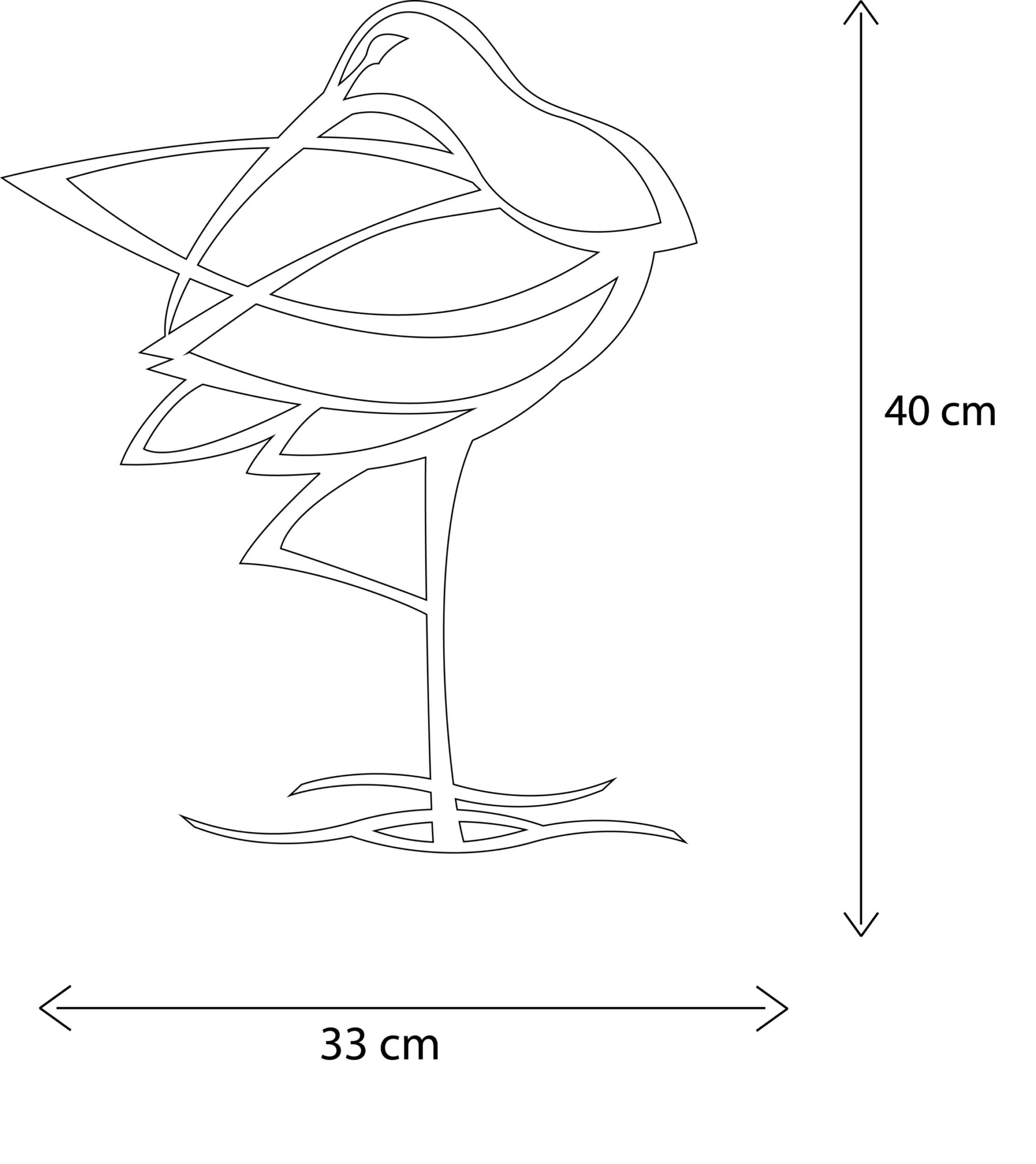‘Curlew’ Heat Coloured Steel Wall Art – Janet Mary Robinson